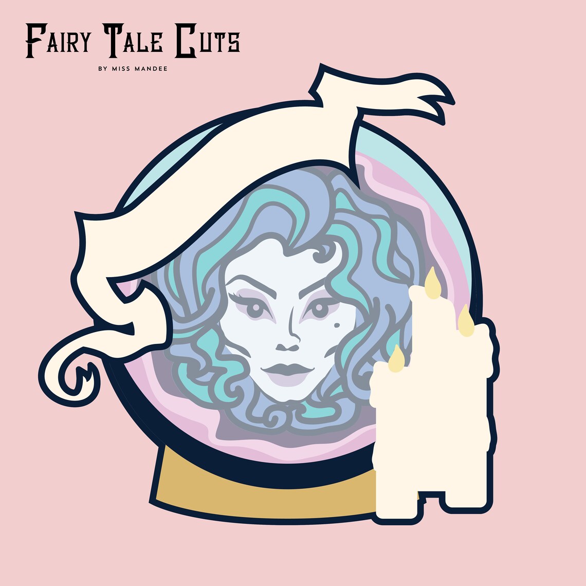 Madame Leota Cake Topper File Design - Haunted Mansion Cut File ...
