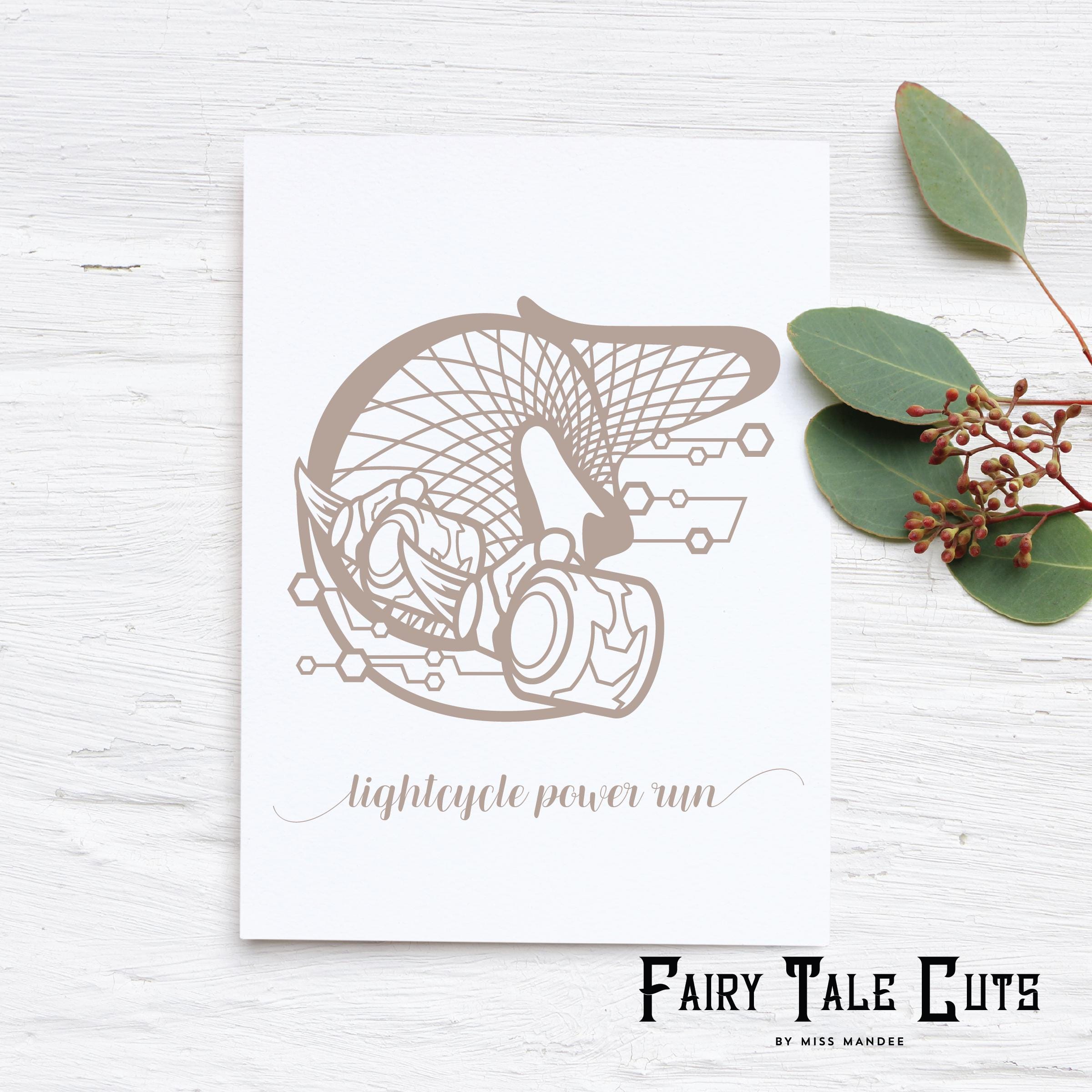 Lightcycle Run Inspired Cut File Design - Digital Download - SVG ...