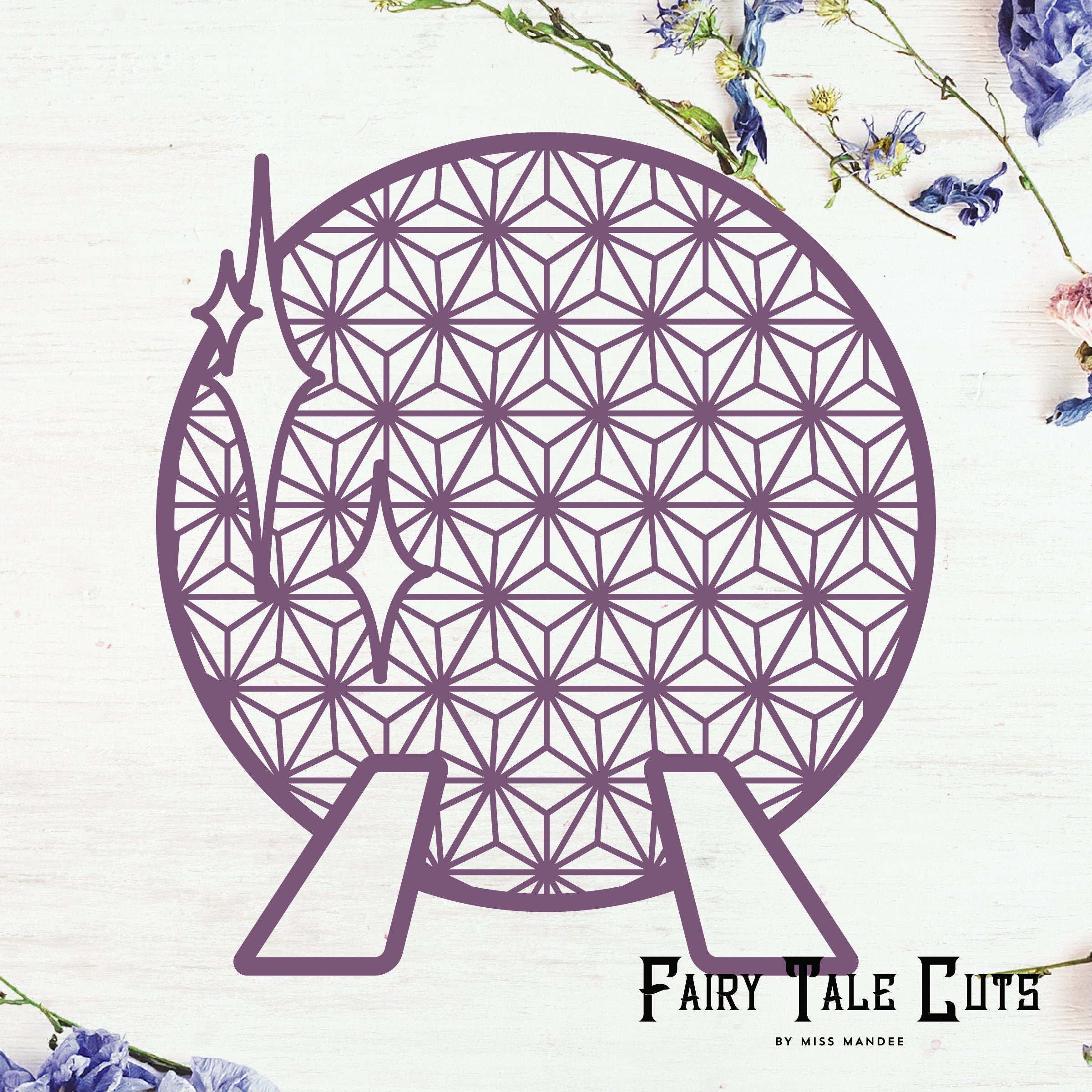 Spaceship Earth Inspired Cut File Design - Epcot Cut File - Digital ...