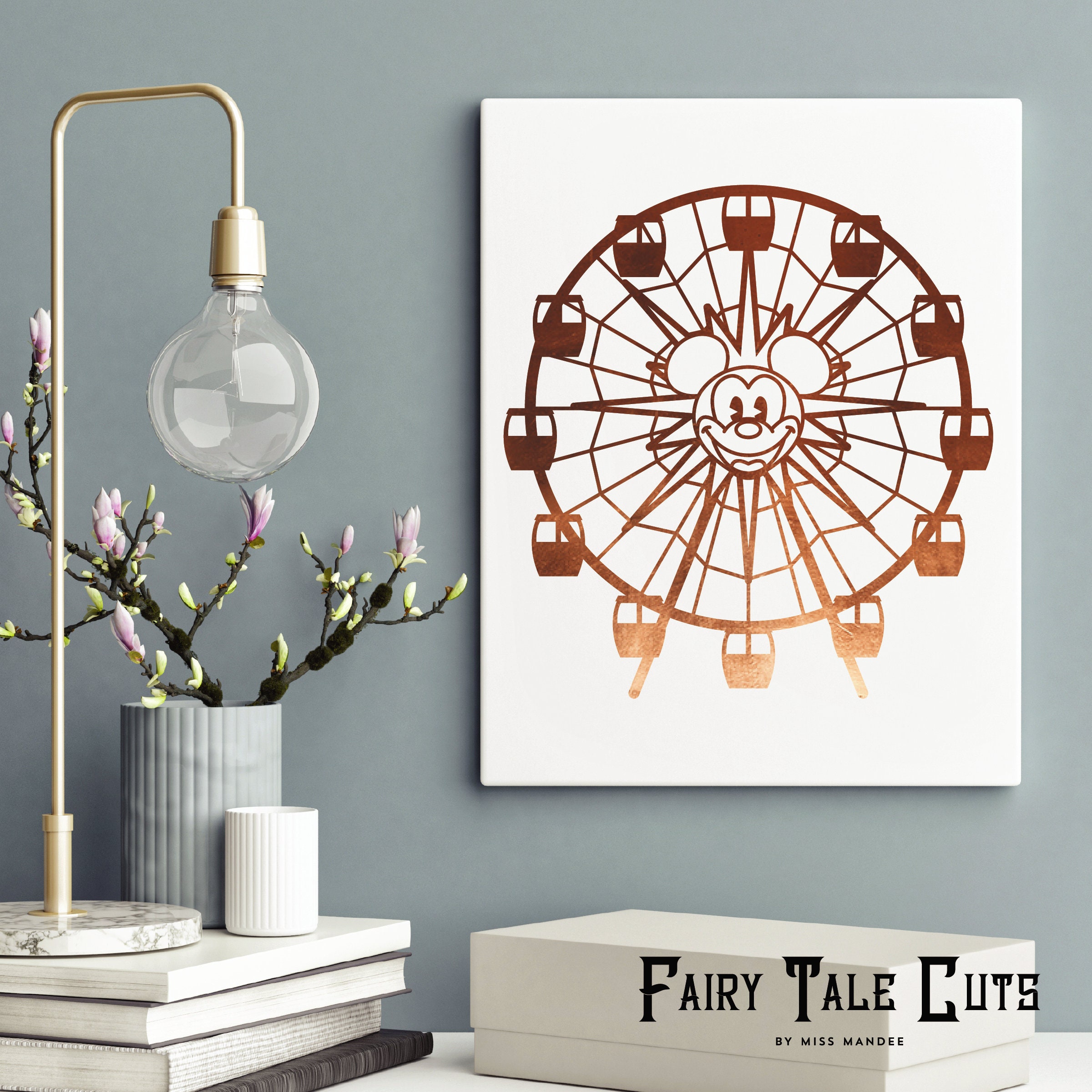 Mickey's Fun Wheel Inspired Cut File Design - Disneyland Cut File ...