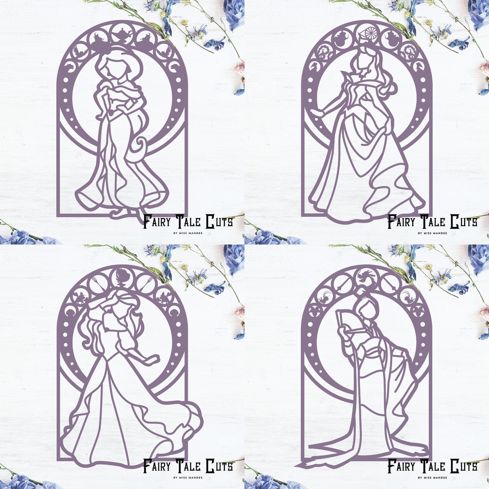 BUNDLE: Princess Inspired Designs - 14 Royal Files - Digital Download ...