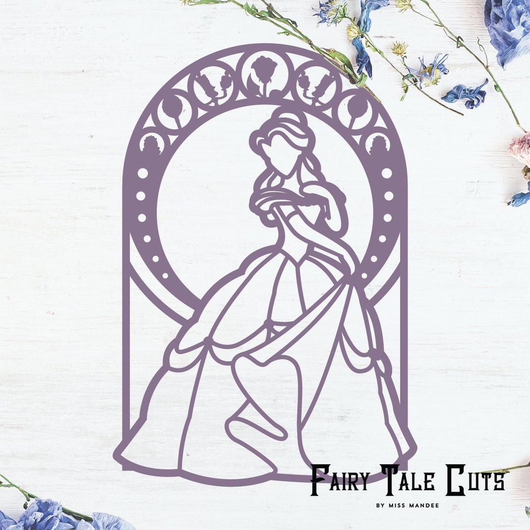 Belle Inspired File Design - Digital Download - SVG, Vector, Cricut ...