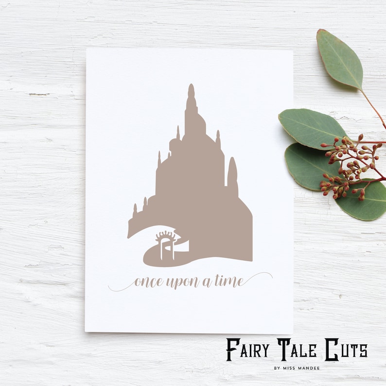Ariel's Castle Silhouette, King Triton's Castle, Little Mermaid ...