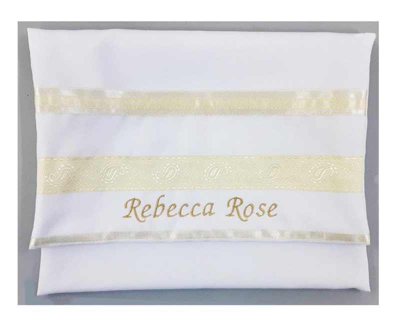 Personalized Tallit for Women, Cream Paisley Talit , Women's Tzitzit ...