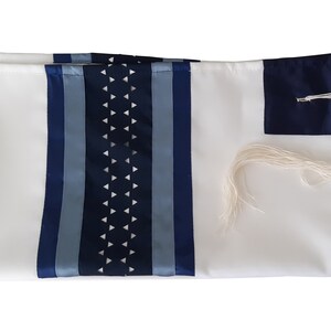 Modern Blue Star of David Bar Mitzva Tallit, Tallit Tzitzit, Wedding ...
