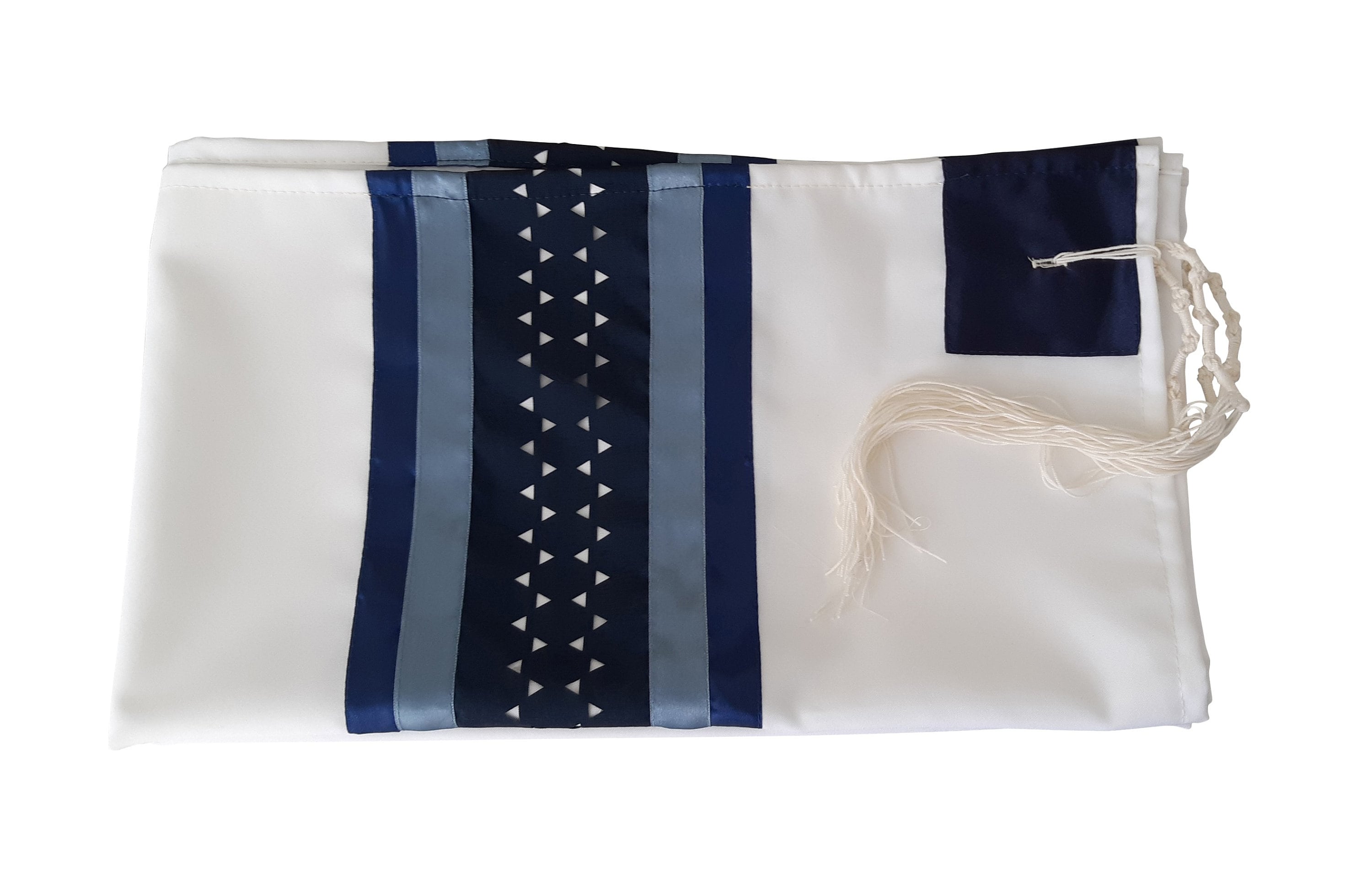 Modern Blue Star of David Bar Mitzva Tallit, Tallit Tzitzit, Wedding ...