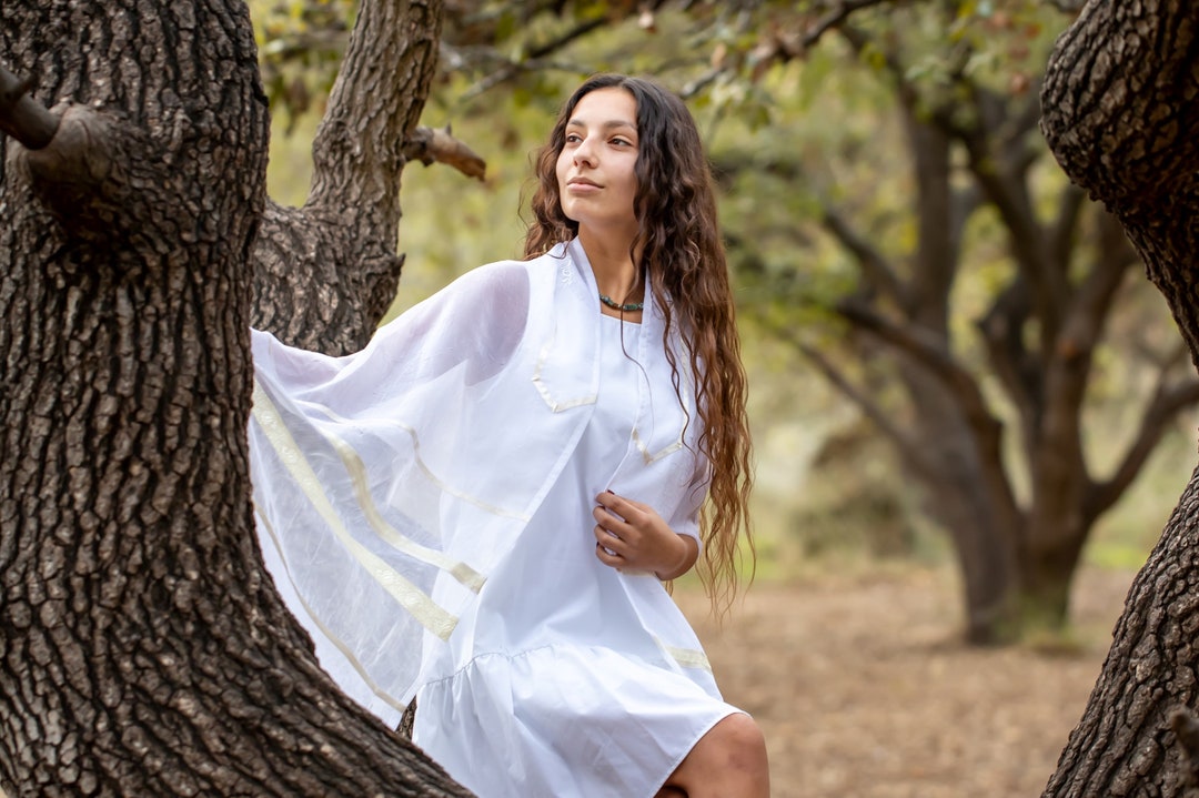 Personalized Cream Paisley Tallit for Girl ,sheer Tallit for Bat ...