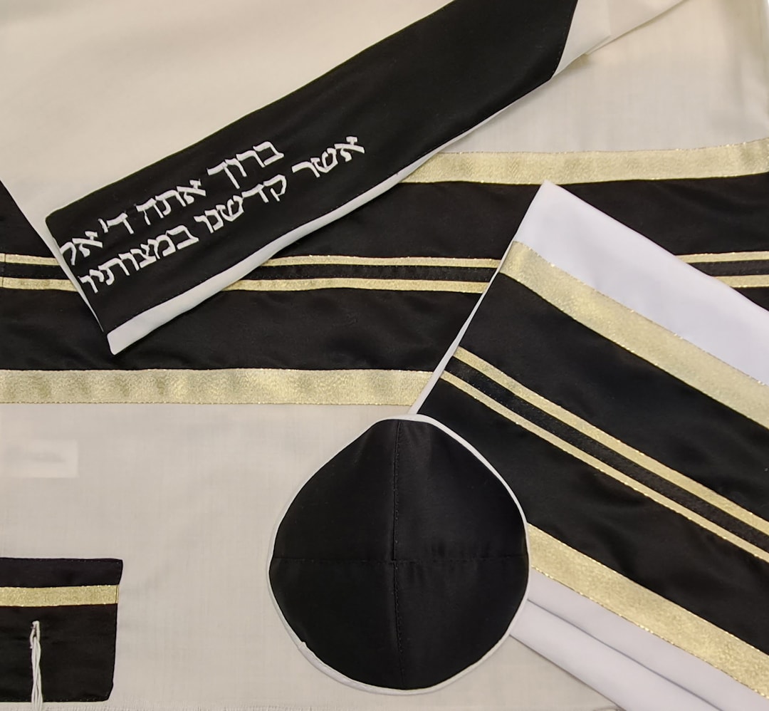 Exclusive Personalized Wedding Tallis Set With Gold and Black Stripes ...