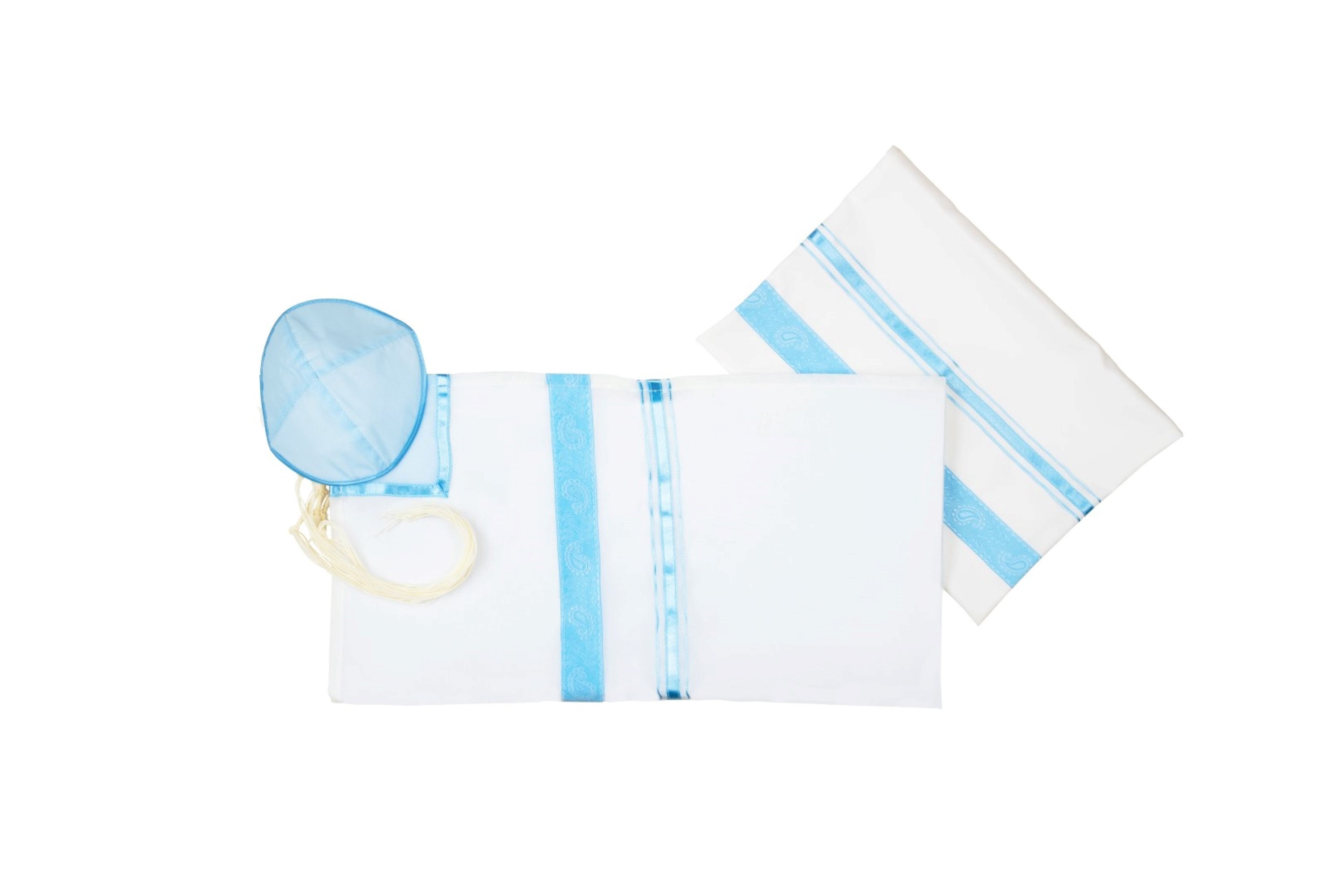 Blue Paisley Bat Mitzvah Tallit for Girl, Women's Tallis, Tallit for ...