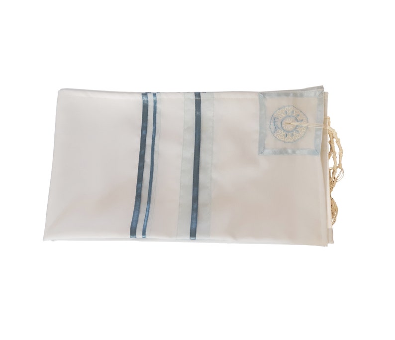 Four Mothers in Blue Tallit for Women, שרה לאה רחל רבקה Bat Mitzvah ...