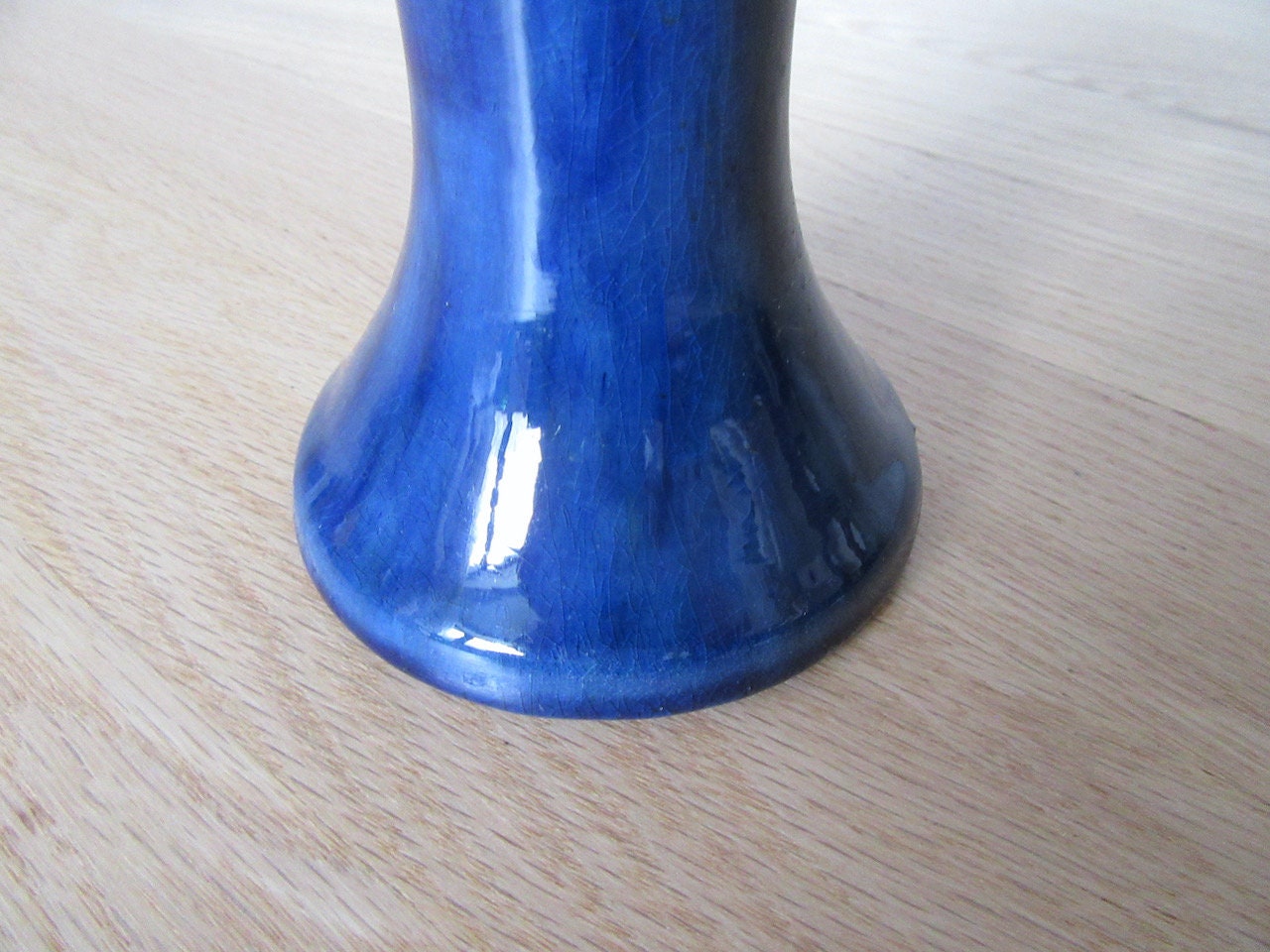 Arts and Crafts Zane Pottery Mottled Blue Vase Peters & Reed Zanesville ...