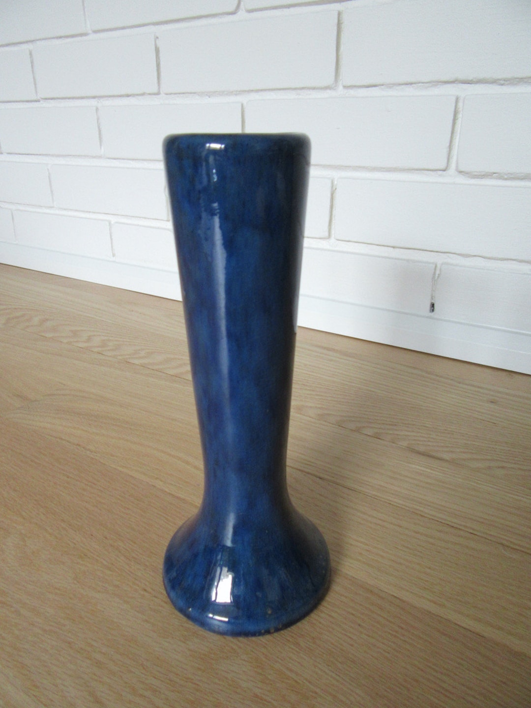 Arts and Crafts Zane Pottery Mottled Blue Vase Peters & Reed Zanesville ...