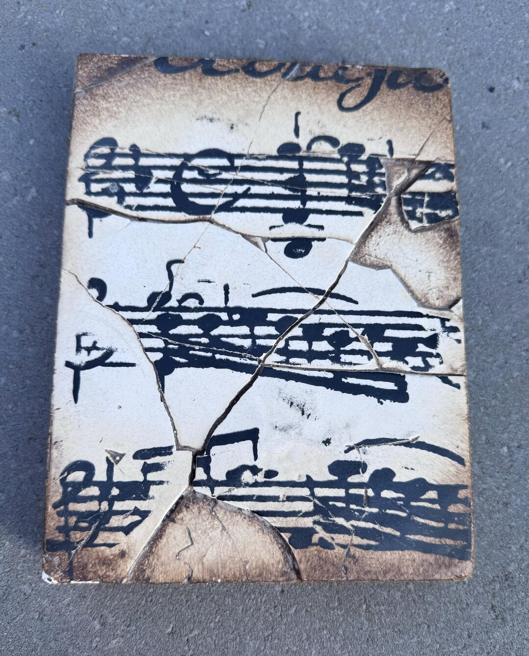 Sid Dickens T-10 "musical Notation" 1998 Memory Block Tile Wall Art ...