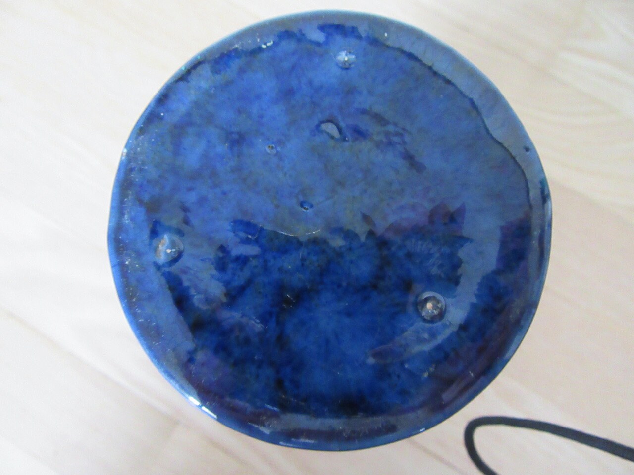 Arts and Crafts Zane Pottery Mottled Blue Vase Peters & Reed Zanesville ...