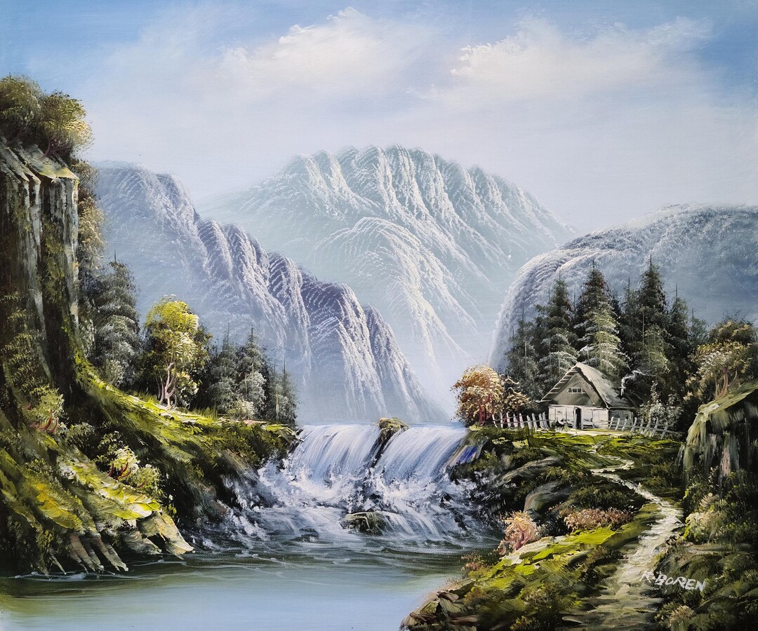 Landscape by "boren" #5D-ETB-1, 20x24, Hand Painted Oil Painting on ...