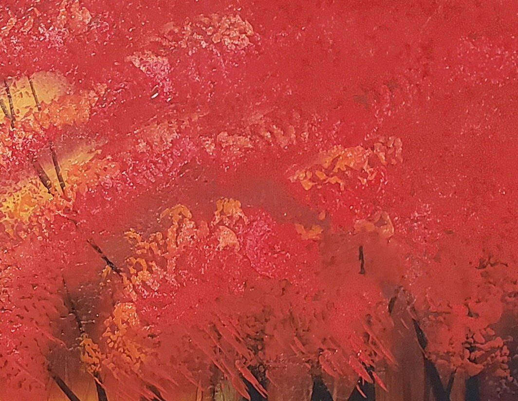 Red Tree Abstract 36x48 100% Hand Painted Oil Painting on | Etsy