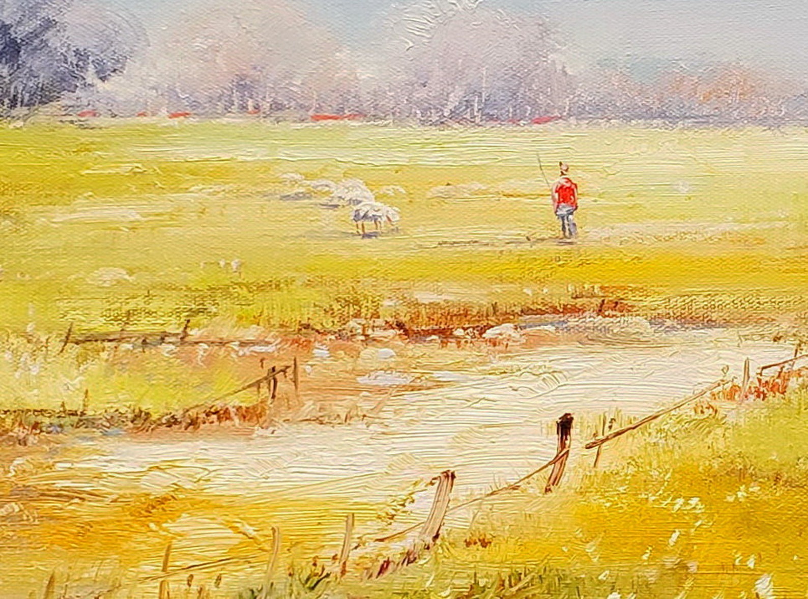 Spring Field 006B1 24x36 100% Hand Painted Oil Painting | Etsy