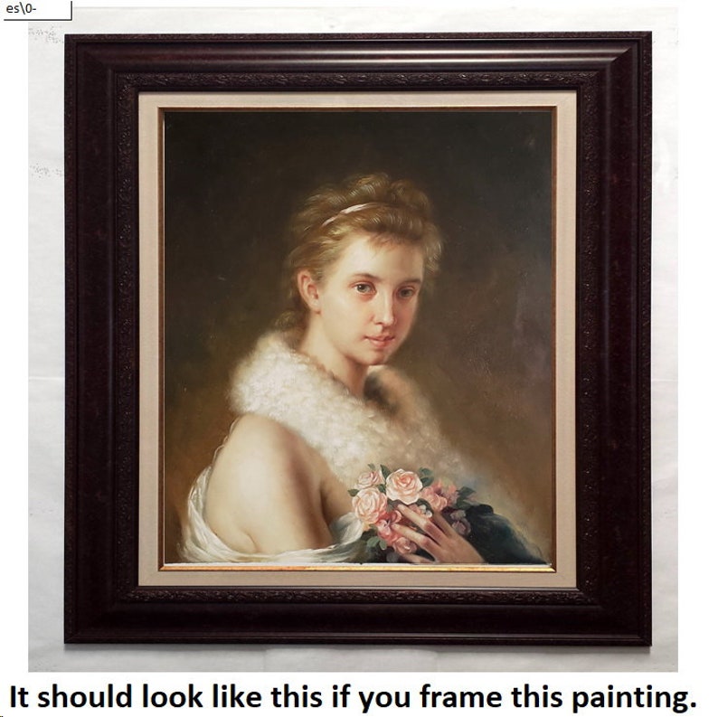 Classic Lady Portrait 3 20x24 100% Hand Painted Oil Painting | Etsy