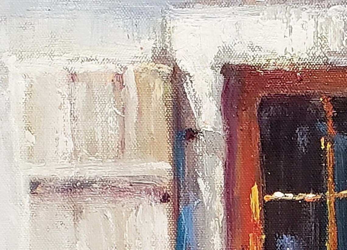 Window Flower 12x16 100% Hand Painted Oil Painting on Canvas - Etsy