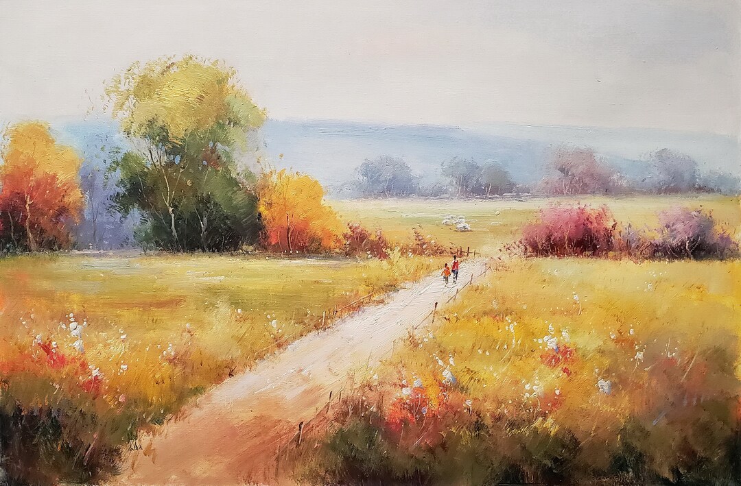 Impression Landscape, #3FIL-2, 24x36, 100% Hand Painted Oil Painting on ...