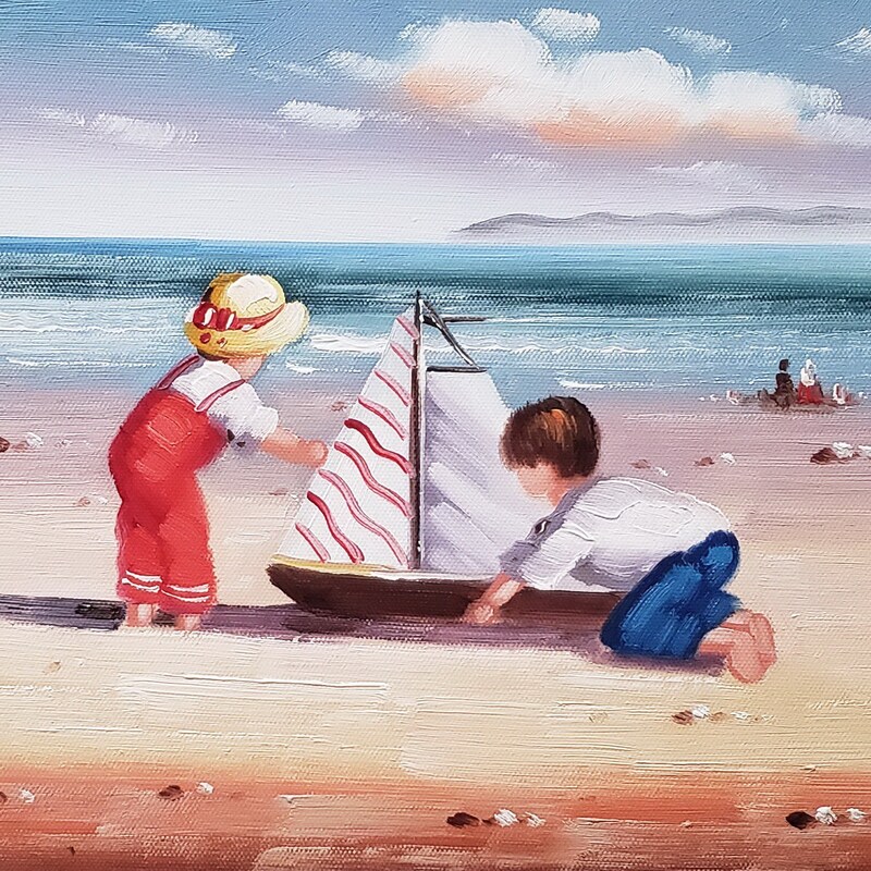 Beach Scene Painting - Etsy