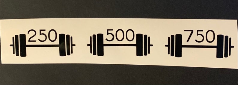 Stickers for Strength Milestones Vinyl Decal Fitness | Etsy