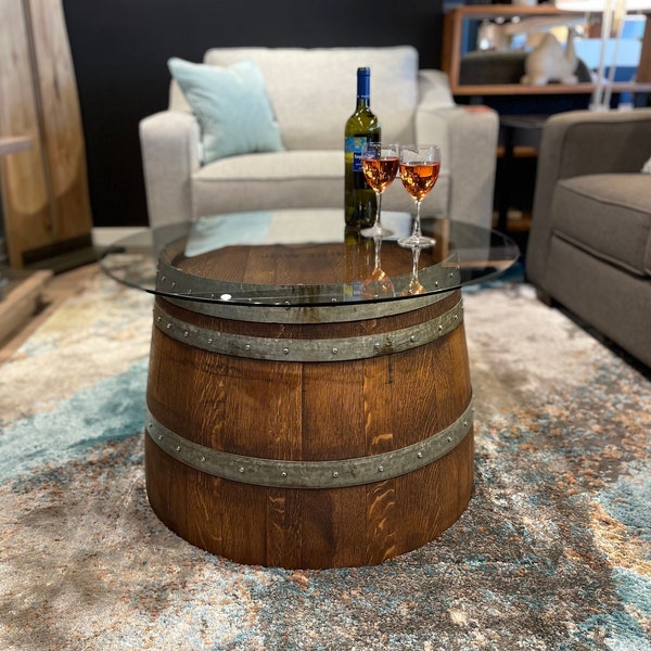 Wine Barrel Coffee Table - Etsy