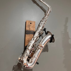 Whiskey Barrel Stave Saxophone Wall Mount Saxophone Hanger Soprano ...