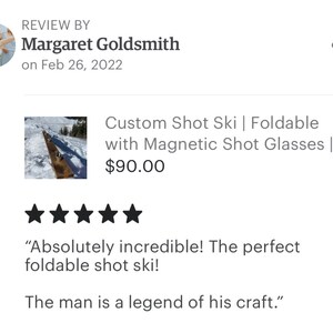 Personalized Shot Ski Foldable 4 With Magnetic Shot Glasses - Etsy