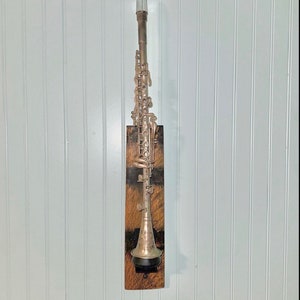 Whiskey Barrel Stave Clarinet Wall Mount - Clarinet Hanger | Oboe Stand ...