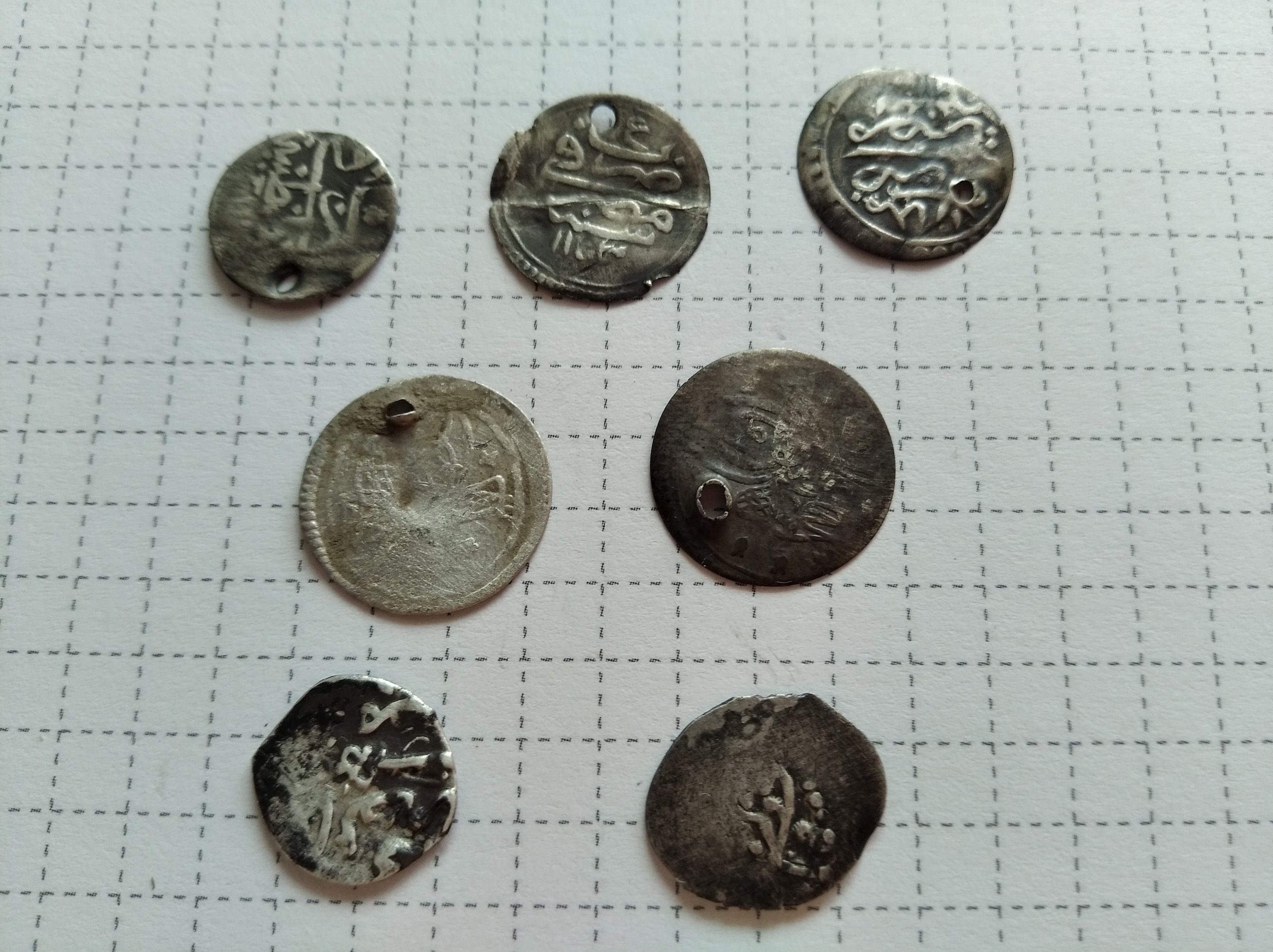 Seven Silver Coins - Etsy