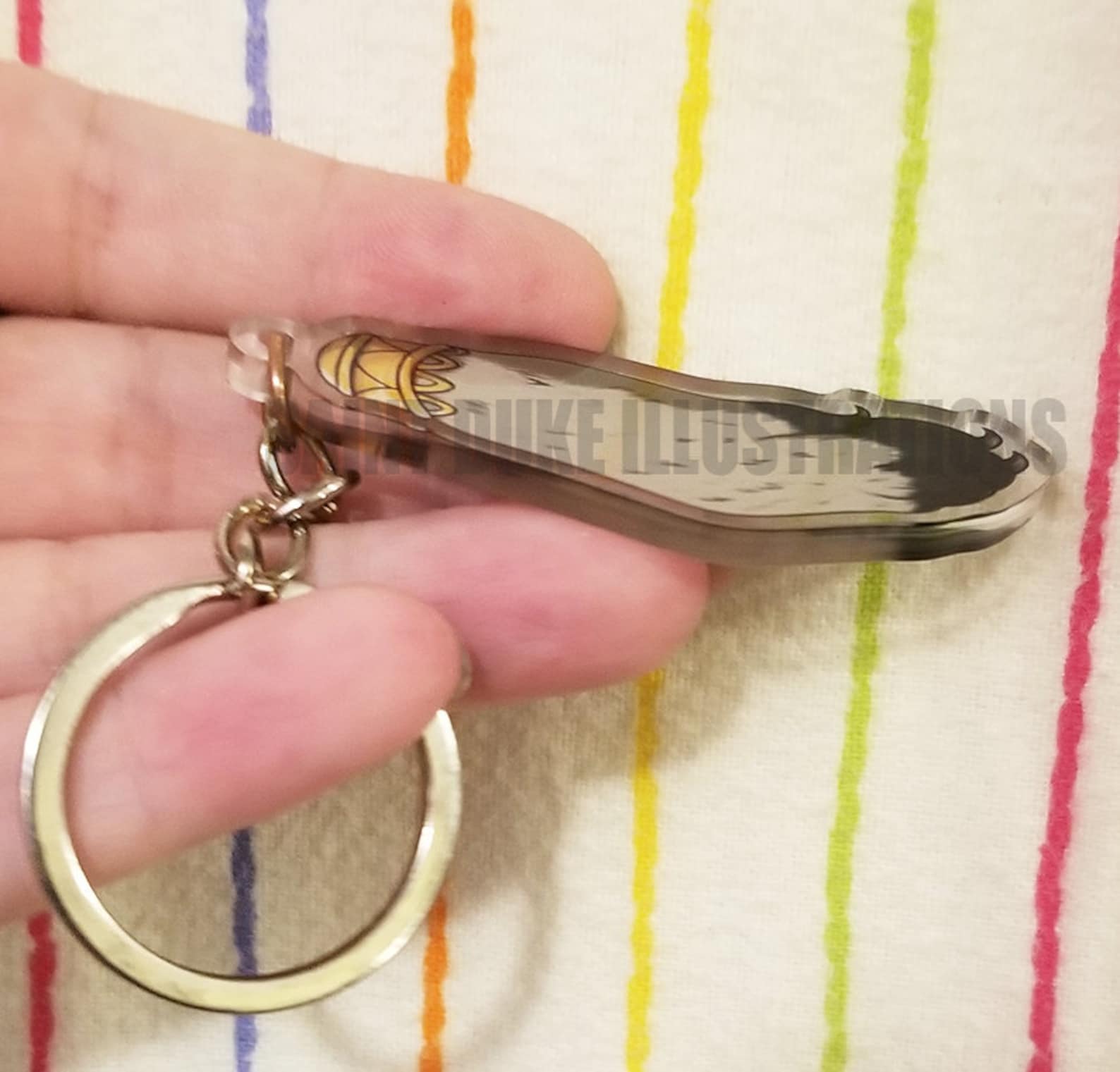 Rabbit's Foot Lucky Rabbit's Foot Keychain Acrylic Keychain Funny Dark ...