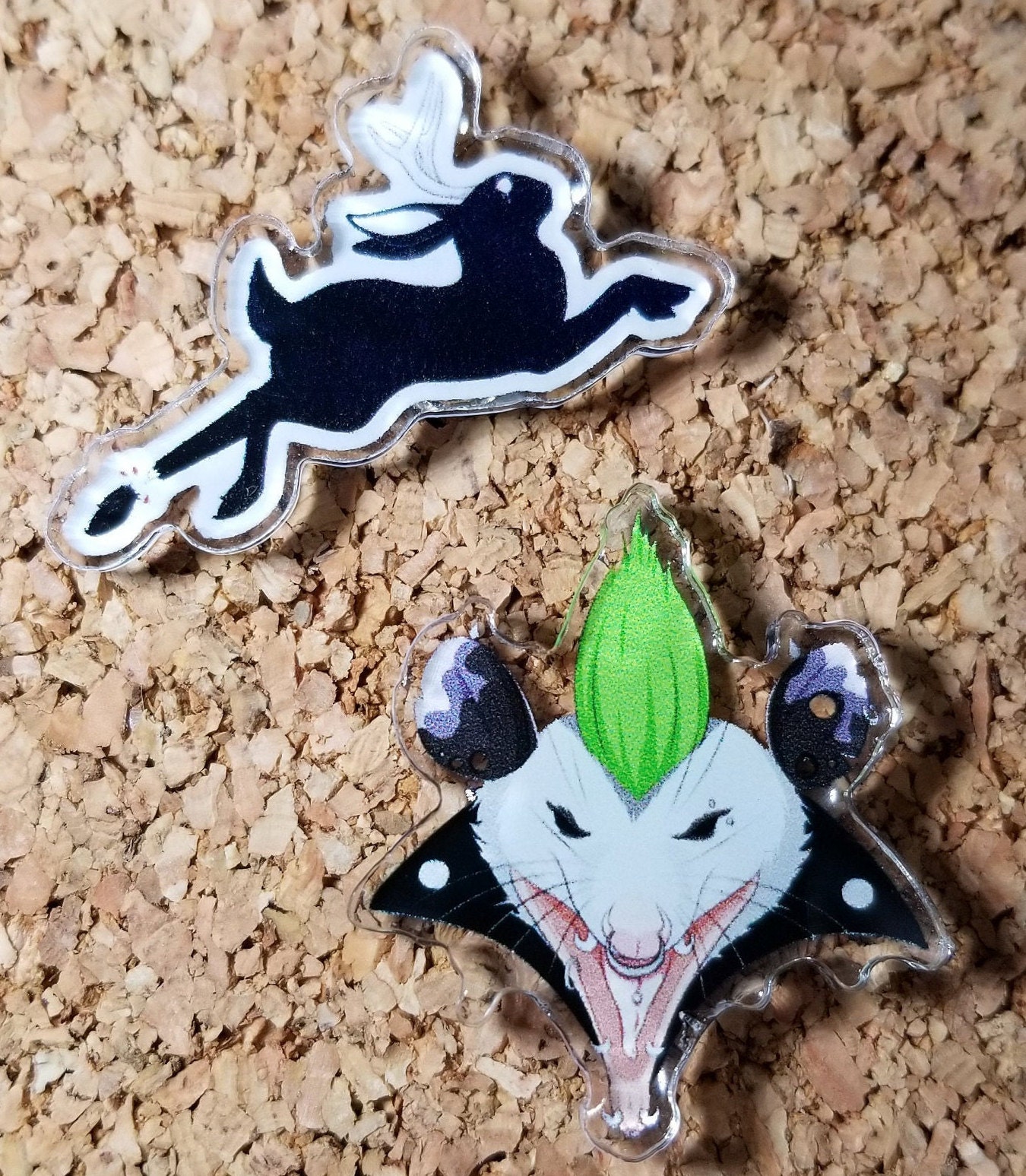 Punk Possum Acrylic Pin Possum Opossum Punk Rock Punk Fashion Punk ...