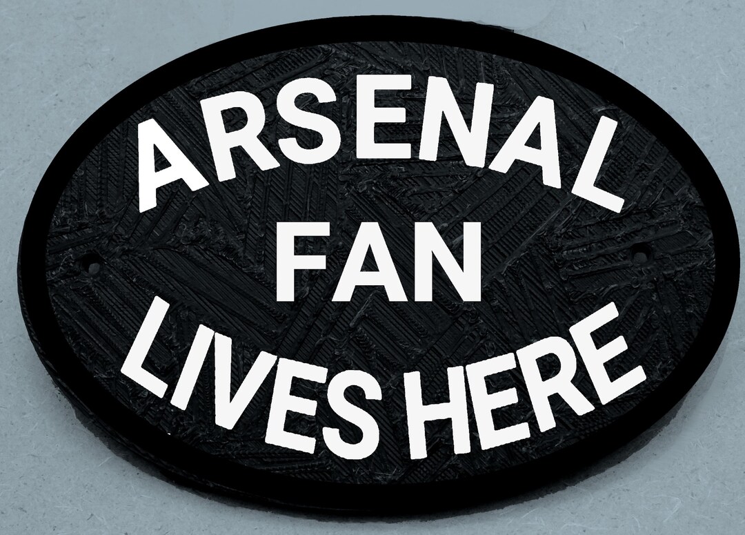 Arsenal Fan Lives Here STL File for 3d Printing - Etsy UK