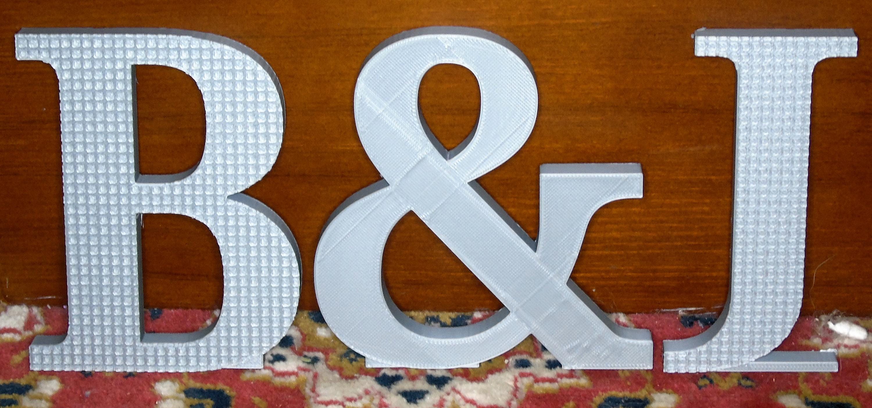 Large Free-standing Letters STL Files for 3d Printing - Etsy