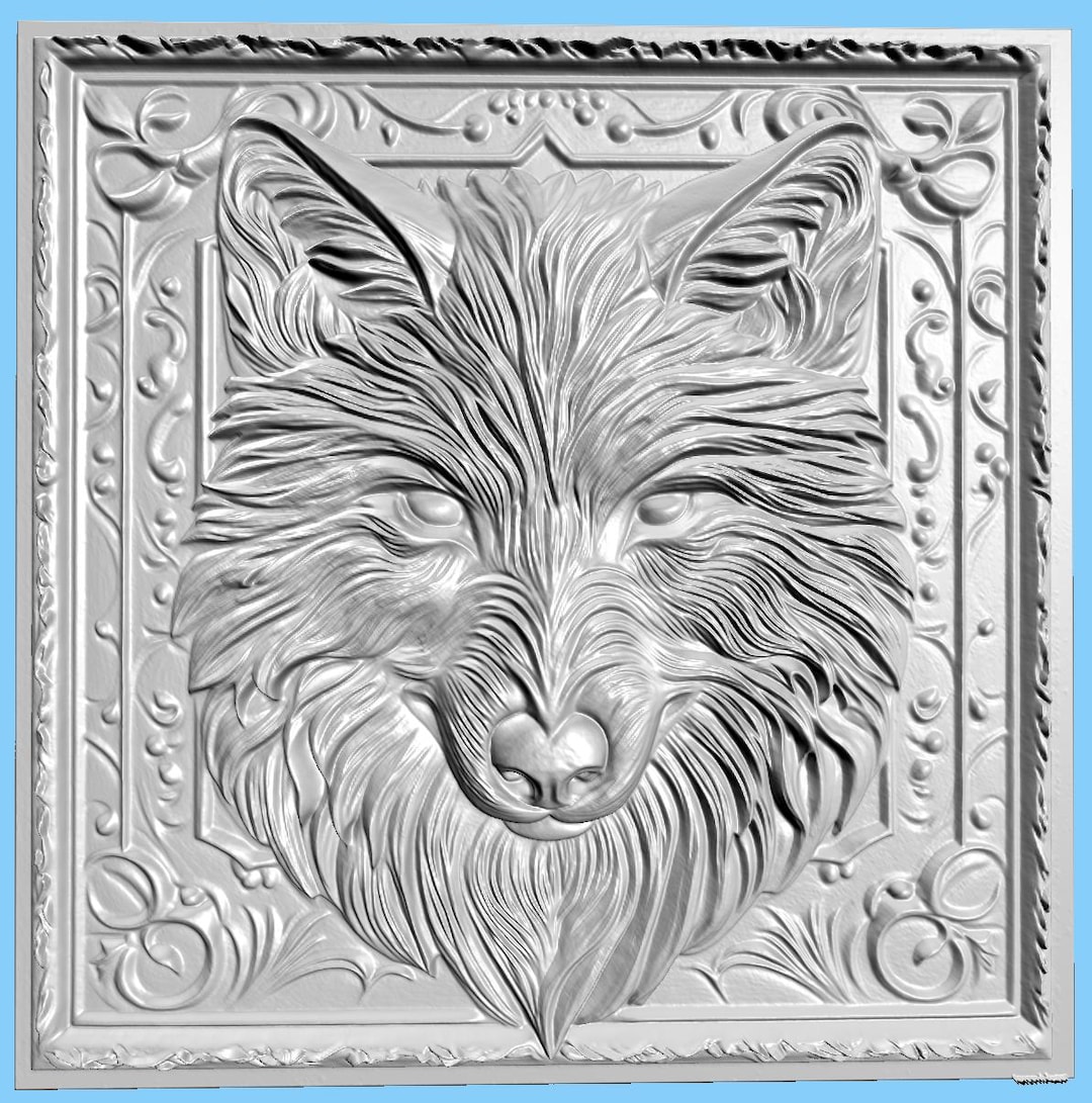 Wolf STL File for 3d Printing - Etsy