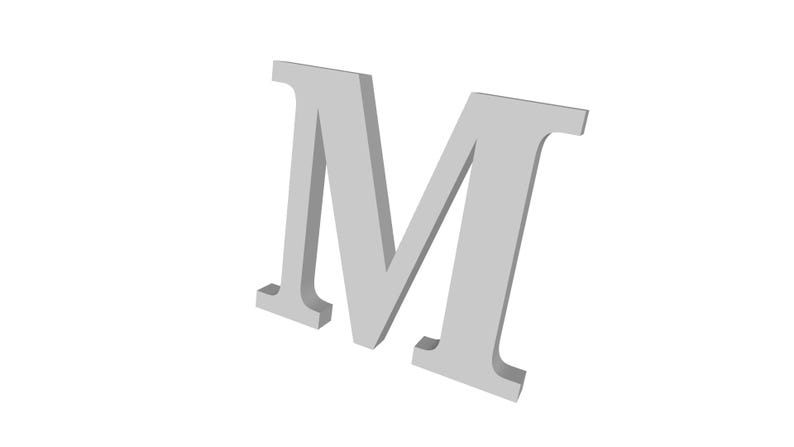 Large Free-standing Letters STL Files for 3d Printing - Etsy