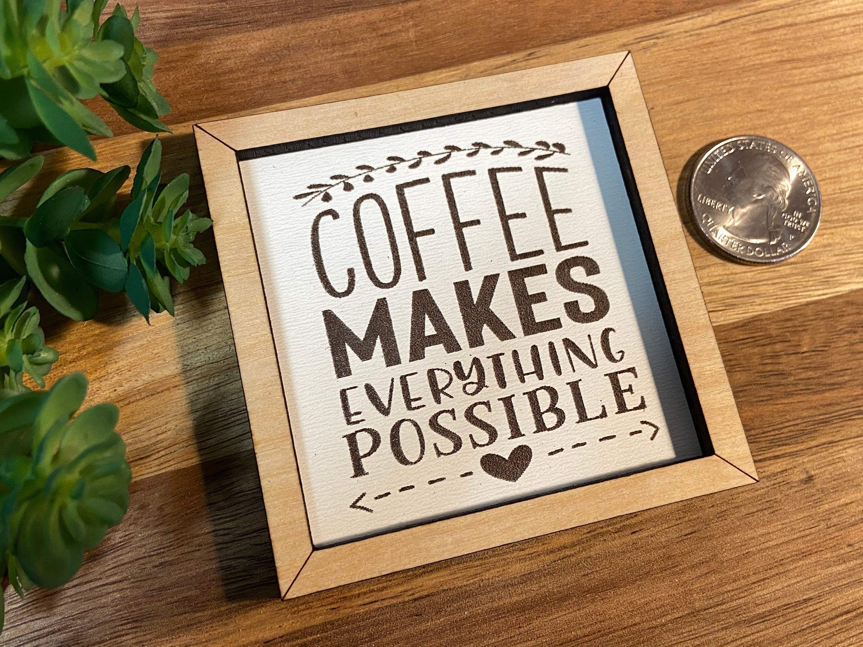 Miniature Tiered Tray Wood Signs 3x3 - Etsy
