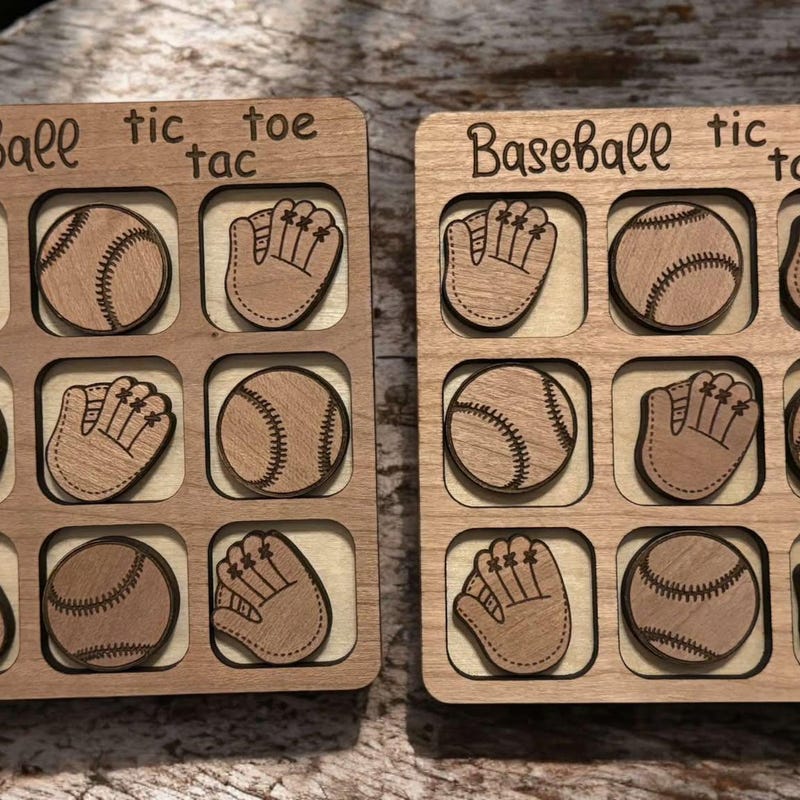 Baseball Tic Tac Toe - Etsy
