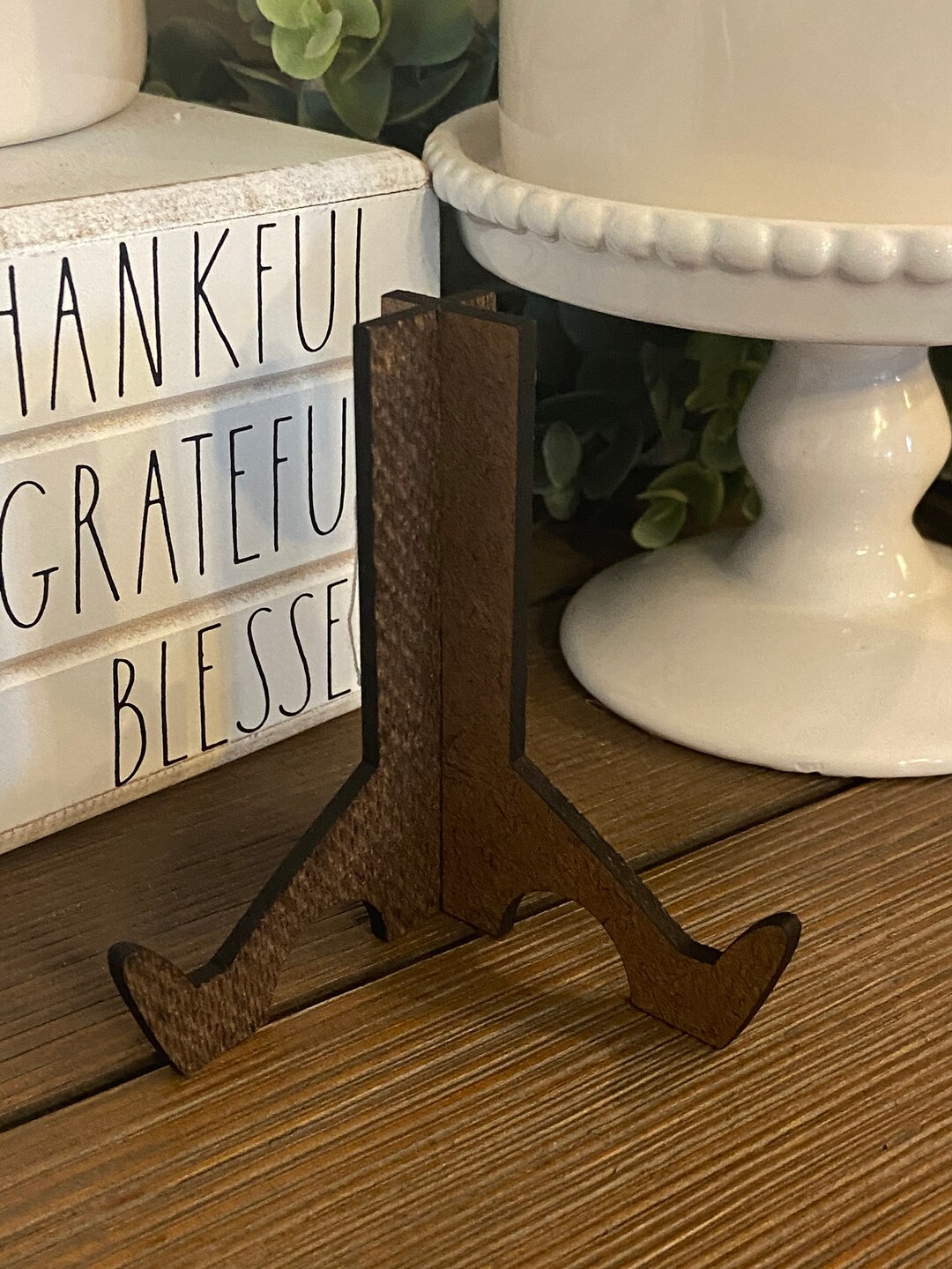 Mini Wood Sign Stand Holds 3 Inch Sign - Etsy