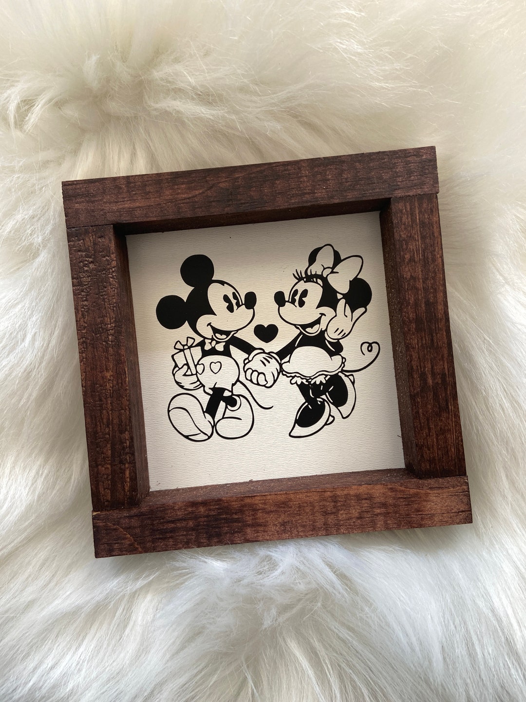 Mini letrero de madera de Disney Mickey Princess café - Etsy España