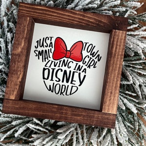 Minnie Mouse Mini Wood Sign Tiered Tray Bar Size - Etsy