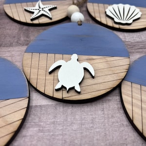 Beach Theme Christmas Ornament School Holiday Santa - Etsy