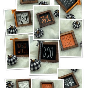 Fall Rae Dunn Inspired Mini Wood Sign - Etsy