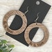 Walnut Wood Faith He is Risen Earrings Spiritual Easter Spring Style ...