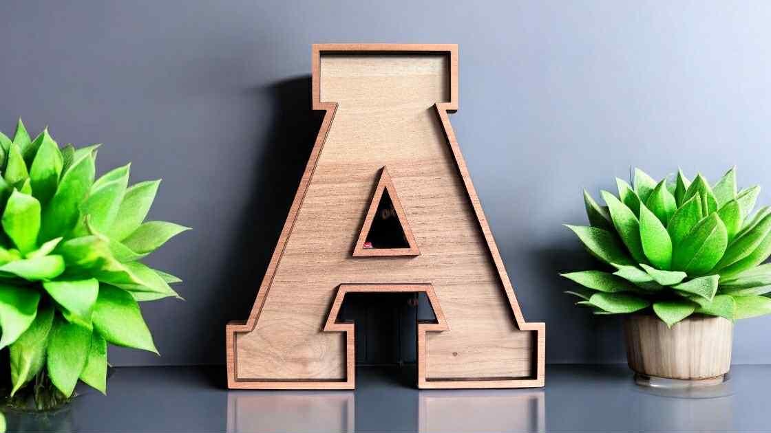 Custom 2-layer Wooden Letter – Personalized Wall Art or Shelf Display ...