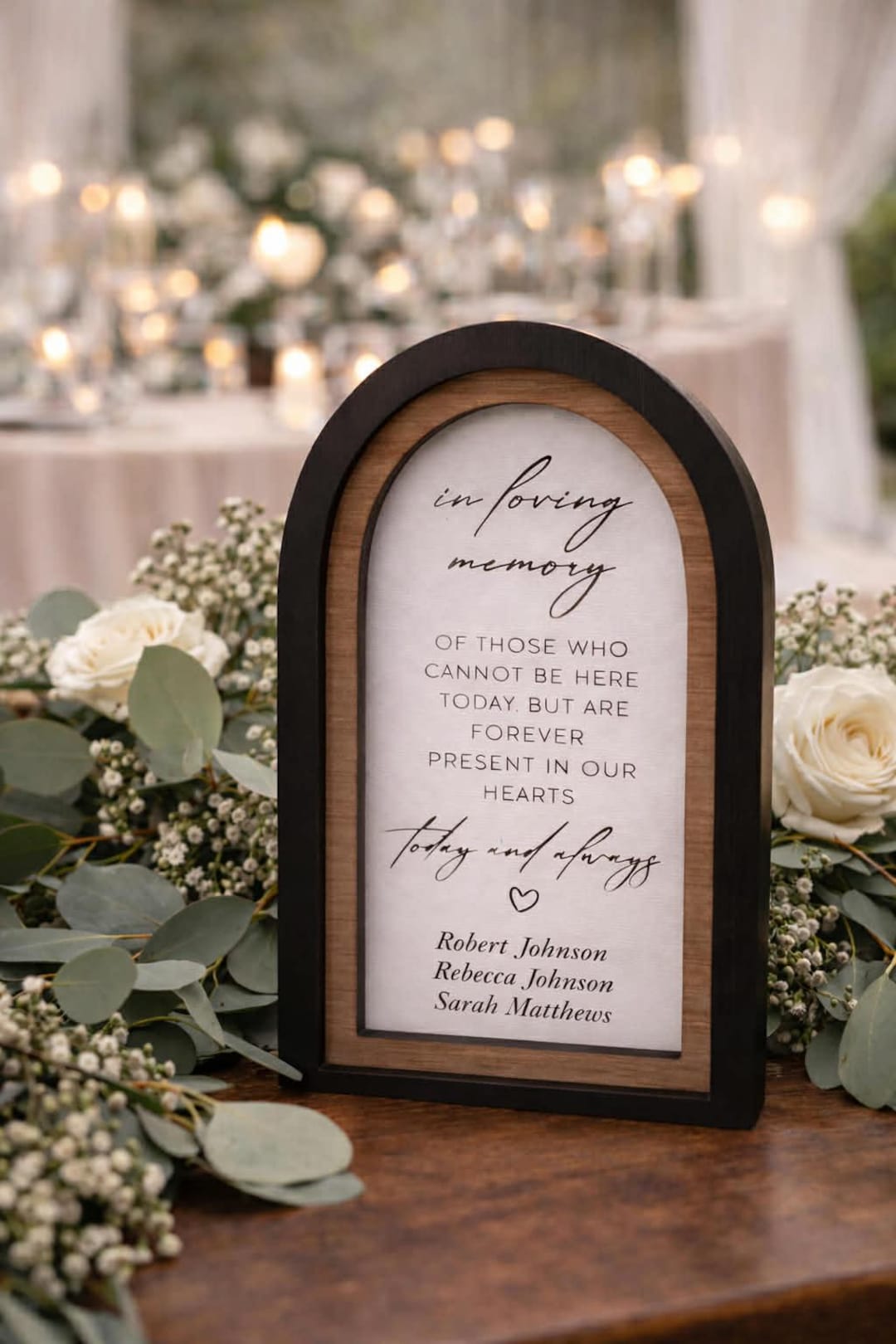 In Loving Memory Wedding Sign | Memorial Table | Personalized ...