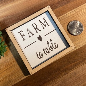 Miniature Tiered Tray Wood Signs 3x3 - Etsy