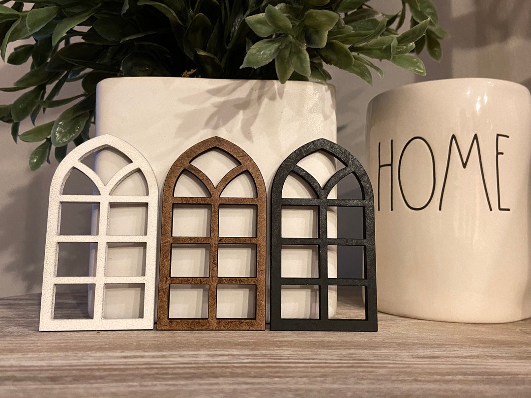 Wood Window Arch Tiered Tray Accessories - Etsy