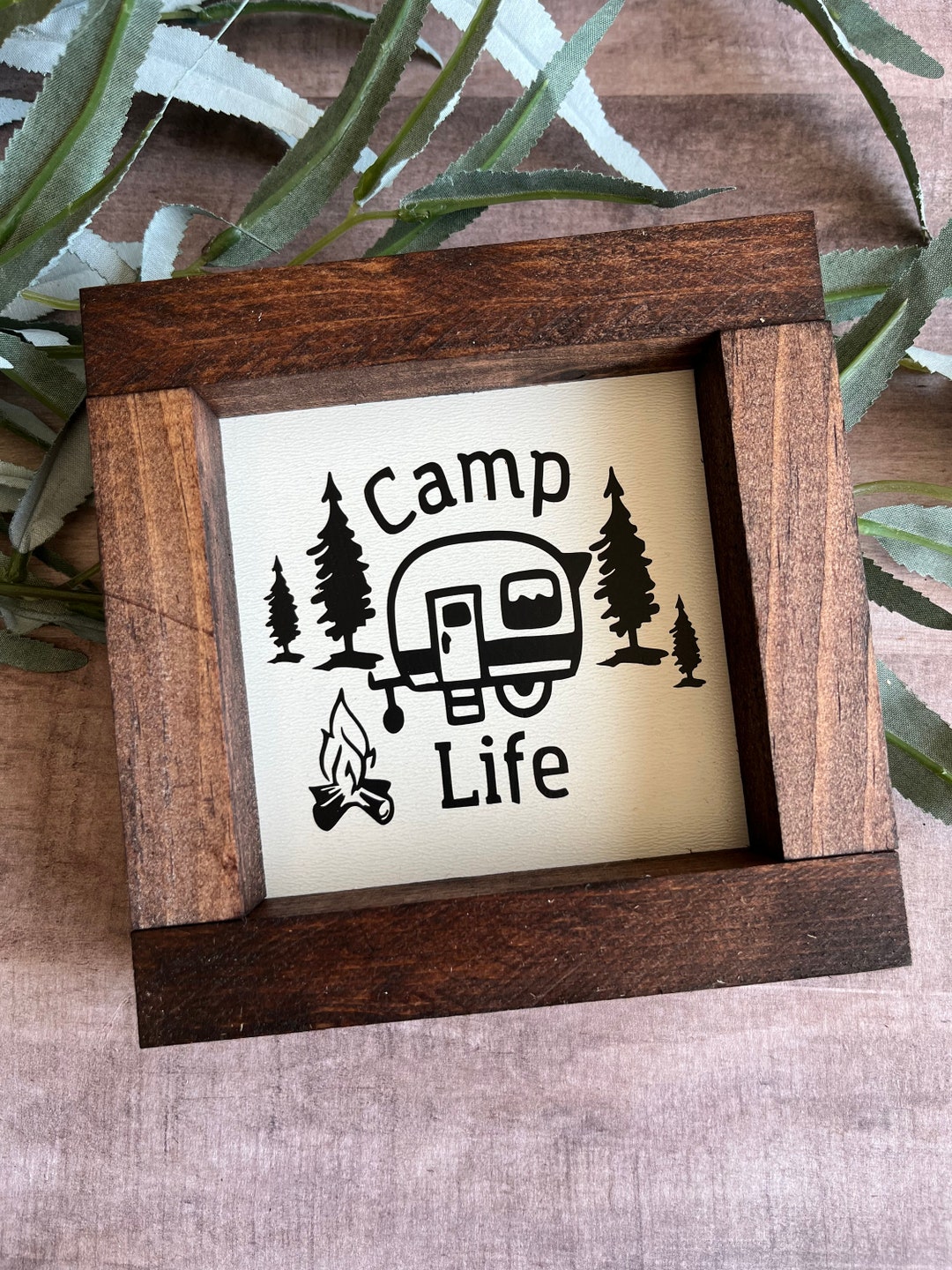 Farmhouse Wood Sign Camp Life Camping Camper - Etsy